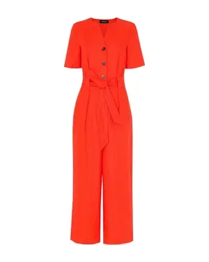 Whistles Petites Linen Jumpsuit
