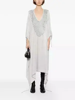 ISAAC SELLAM EXPERIENCE V-neck Dress - Grey