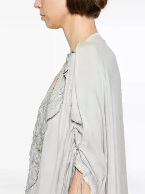 ISAAC SELLAM EXPERIENCE V-neck Dress - Grey