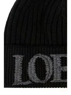 Loewe Logo-embroidered Beanie
