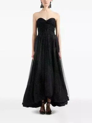 Giorgio Armani Sequin-embellished Strapless Dress