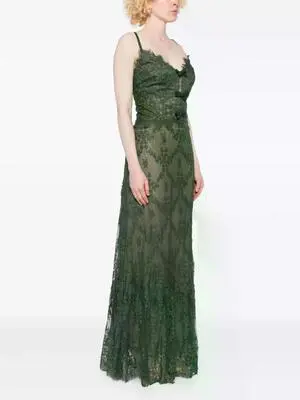 Elie Saab Floral-lace Dress