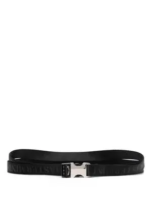 MASTERMIND WORLD Logo-print Belt - Black