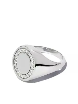 HATTON LABS Oval Topaz Signet Ring