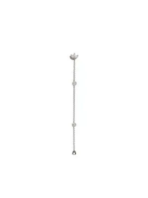 MARIA TASH 18kt White Gold Diamond Chain Charm - Silver