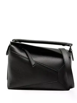 Loewe Small Puzzle Leather Bag - Black