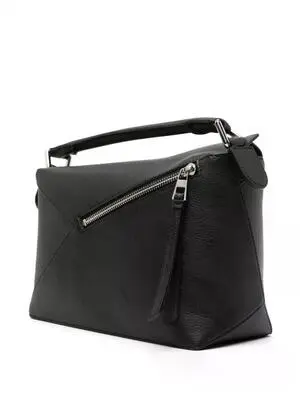 Loewe Small Puzzle Leather Bag - Black