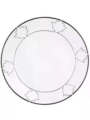 PINTO PARIS Jaipur Porcelain Buffet Plate - Black