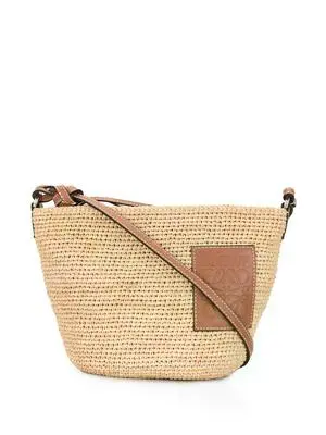 Loewe X Paula's Ibiza Slit Anagram-patch Shoulder Bag