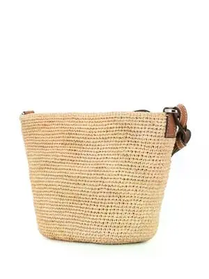 Loewe X Paula's Ibiza Slit Anagram-patch Shoulder Bag