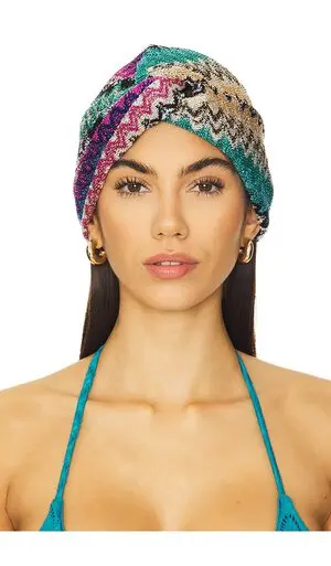 Missoni Turban - Green  Pink & Black Multi