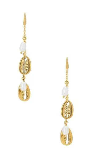 PETIT MOMENTS Puka Drop Charm Earrings