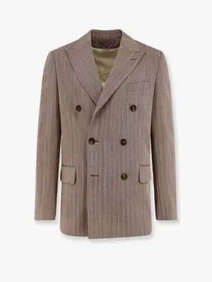 GOLDEN GOOSE Dave Doublebreasted Blazer - Brown