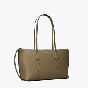 Tory Burch Small Perry Zip Tote - Wild Mushroom