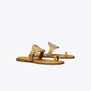 Tory Burch Toe Ring Sandal - Toasted Soufflé/silver