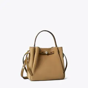 Tory Burch Romy Suede Bucket Bag - Stone