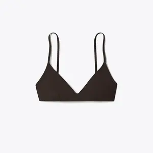 Tory Burch Bralette Bikini Top - Deep Chocolate