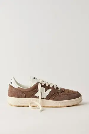 NEW BALANCE T500 Low-top Suede And Leather Sneakers - Brown