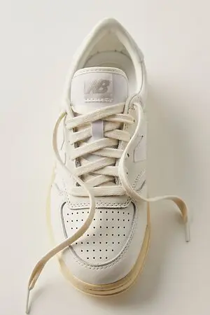 NEW BALANCE New Balance T500 Low-Top Suede And Leather Sneakers Sea Salt/white