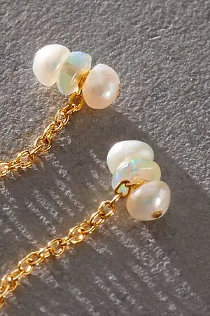 8.6.4 DESIGN Opal Pearl Huggie Earrings