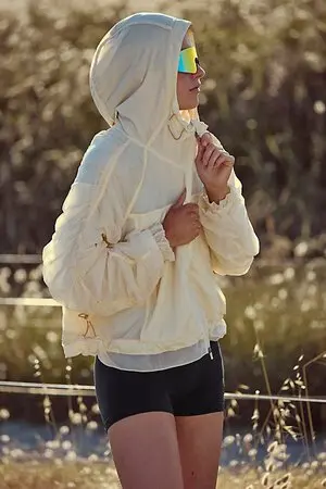 Free People Sheer Bliss Hooded Jacket