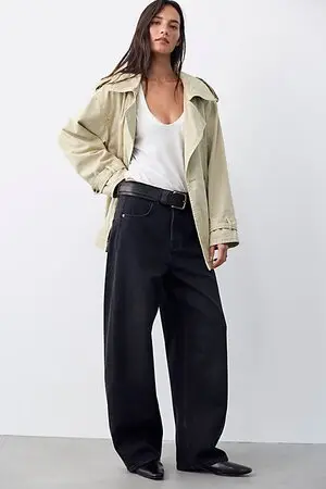 Free People We The Free Truro Baggy Puddle Jeans - Witching Hour