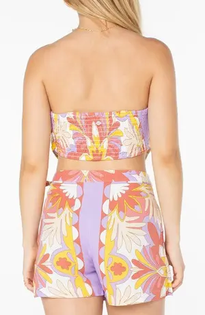 Roxy Sleeveless Crop Top - Lilac Breeze