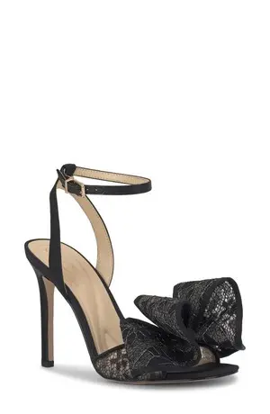 Jessica Simpson Olivine Ankle Strap Sandal - Black/pewter