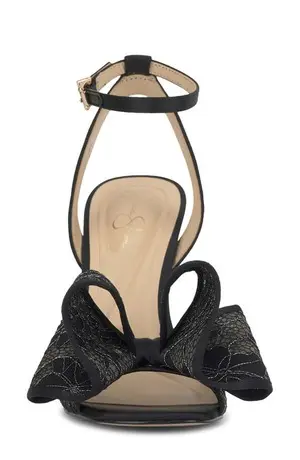 Jessica Simpson Olivine Ankle Strap Sandal - Black/pewter