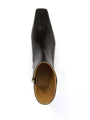 Nanushka Stud-embellished Leather Heel Boots