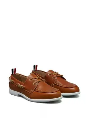 Thom Browne Chain-link Derby Shoes - Brown