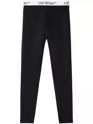Off-White Printed Performance Leggings - Black