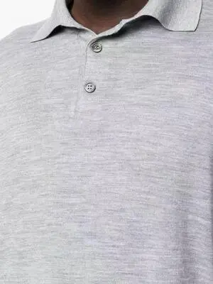 Brunello Cucinelli Knitted Polo Shirt - Grey