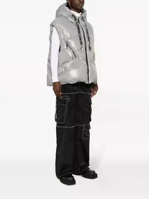 Khrisjoy Hooded Padded Gilet - Grey