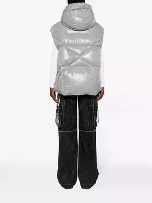 Khrisjoy Hooded Padded Gilet - Grey