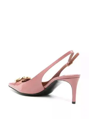 Dolce & Gabbana 65mm Logo-plaque Patent Pumps - Pink