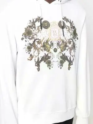 BILLIONAIRE Logo-crest Drawstring Hoodie