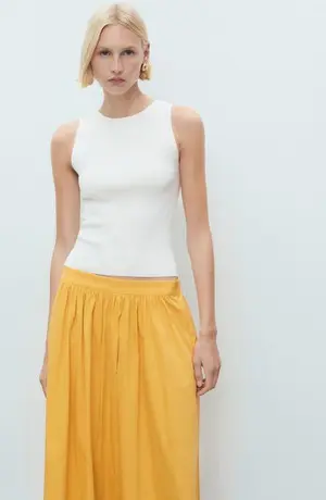 Mango Cotton-blend Skirt