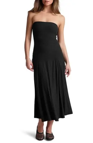 Beyond Yoga Strapless Maxi Dress - Darkest Night