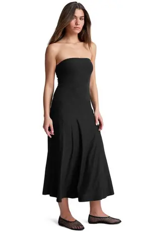 Beyond Yoga Strapless Maxi Dress - Darkest Night