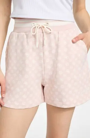 Guess Tie Waist Printed Shorts