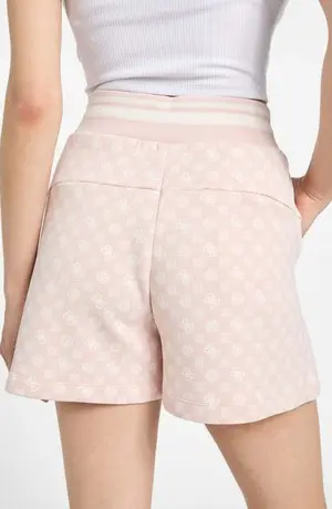 Guess Tie Waist Printed Shorts