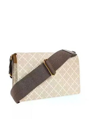 BY MALENE BIRGER Loenna Monogrammed Shoulder Bag - Neutrals