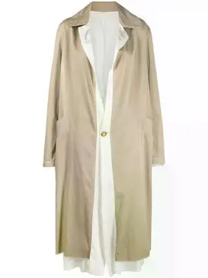EDWARD CUMING Layered Single-breasted Coat