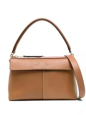 TOD'S Logo-charm Leather Tote Bag