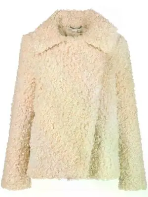 Stella McCartney Teddy Faux-fur Oversized Coat - Neutrals