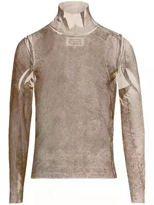 MAISON MARGIELA Semigraphic Silk Top
