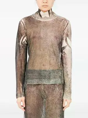 MAISON MARGIELA Semigraphic Silk Top