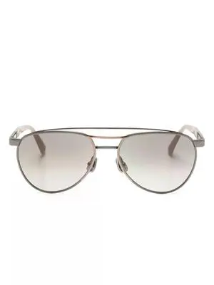 Brunello Cucinelli Pilot-frame Sunglasses - Grey