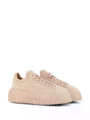 Hogan H-stripes Leather Sneakers - Pink